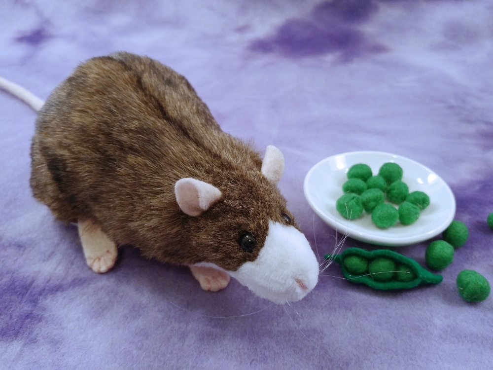 Agouti Brown Blazed Rat Plushie | Citrine Mouse