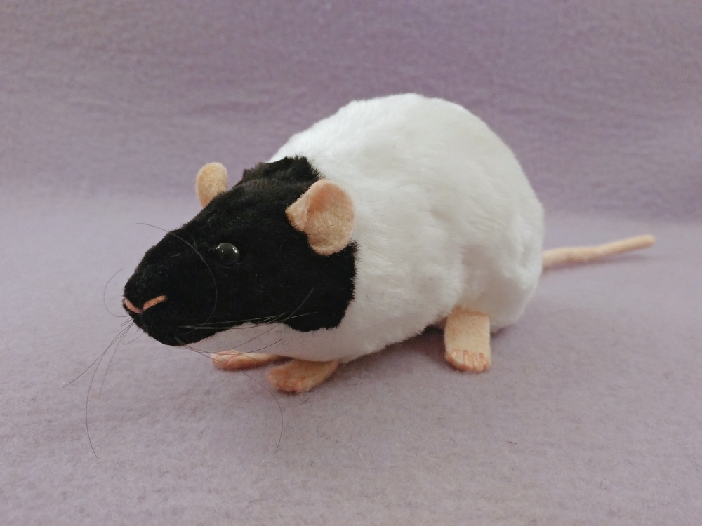 Black Capped Rat Plushie | Citrine Mouse
