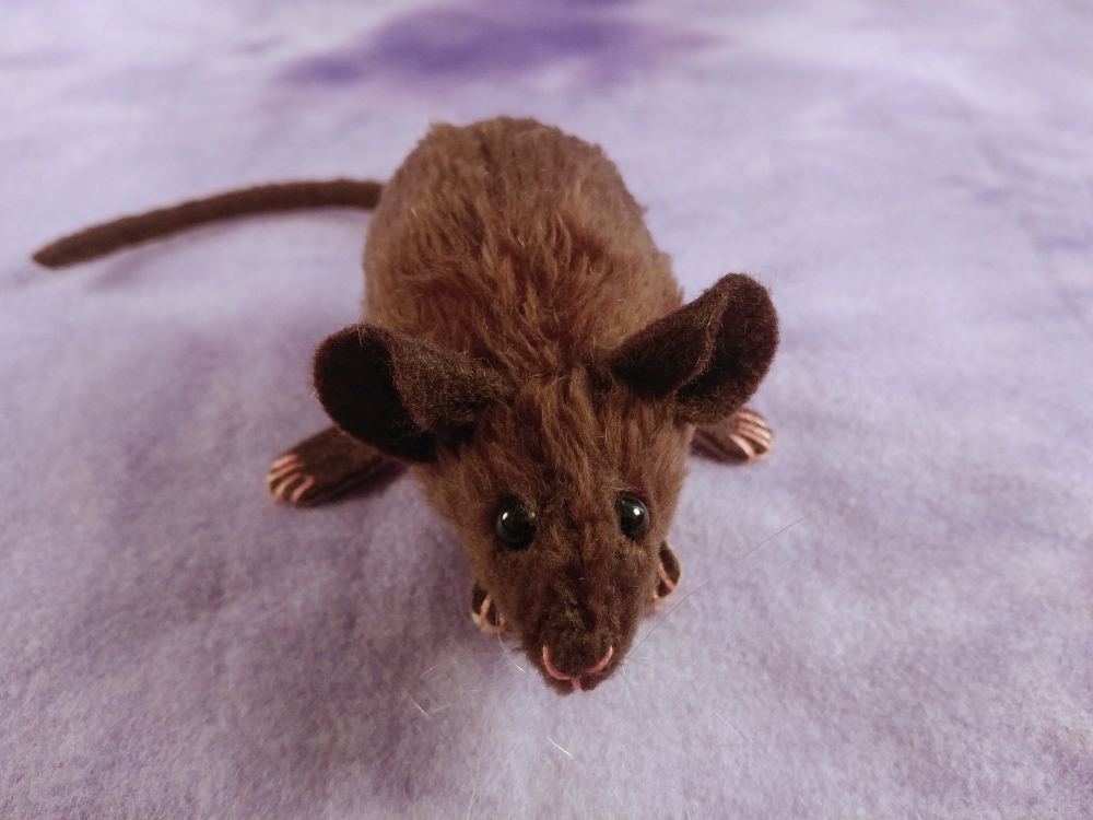 Dark Brown Mouse Plushie | Citrine Mouse