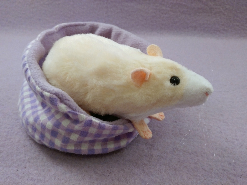Ivory Blazed Rat Plushie | Citrine Mouse