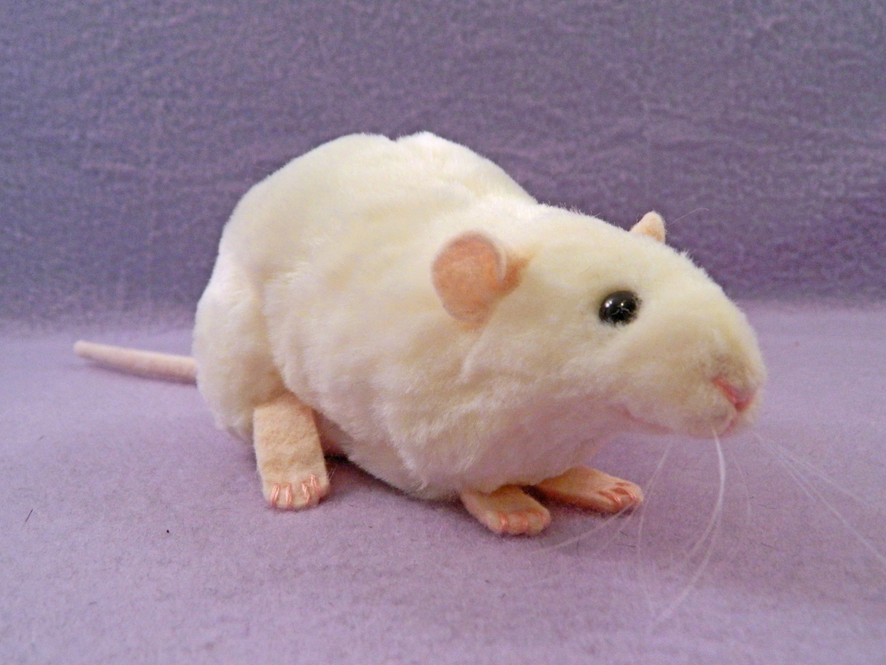 Ivory Rat Plushie | Citrine Mouse