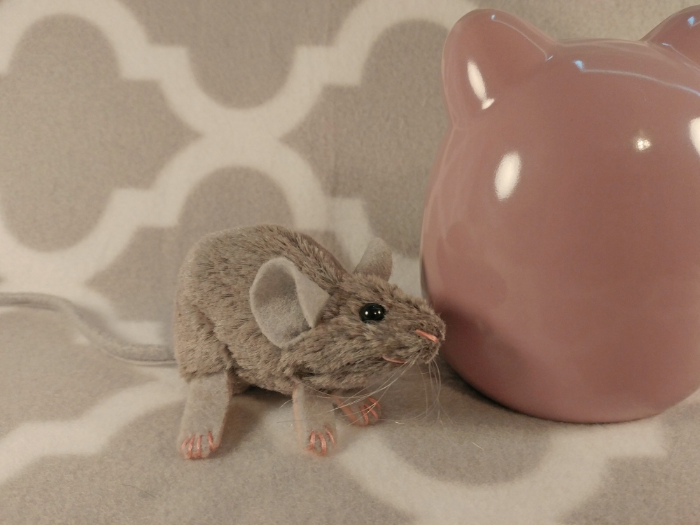 Lilac Grey Mouse Plushie | Citrine Mouse