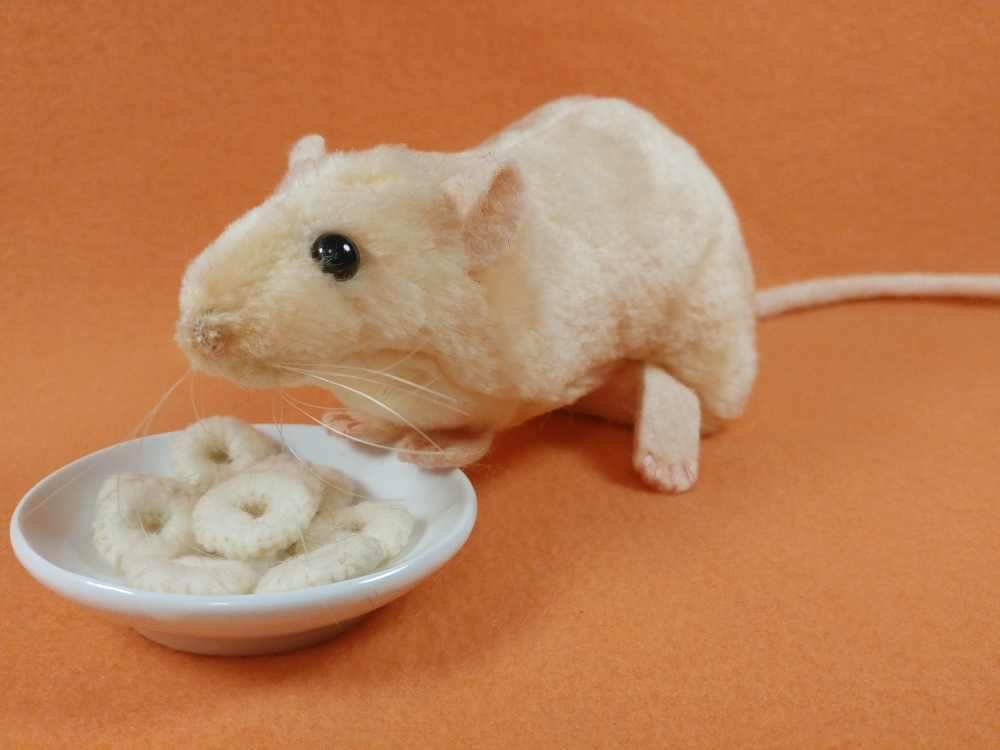 Peach Rat Plushie | Citrine Mouse