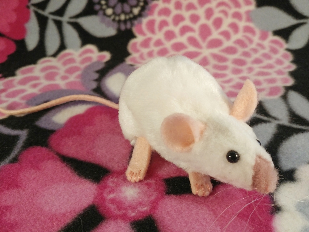 Pink Siamese Mouse Plushie | Citrine Mouse