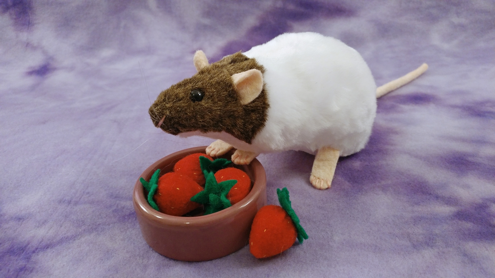 Agouti Brown Capped Rat Plushie | Citrine Mouse