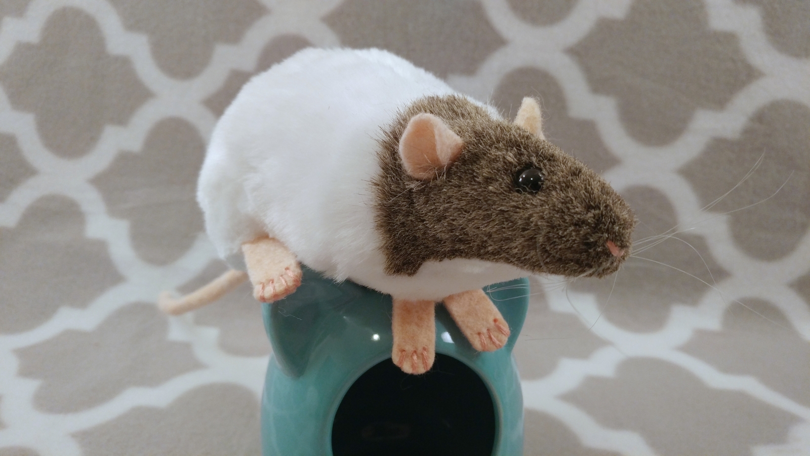 Agouti Grey Capped Rat Plushie | Citrine Mouse