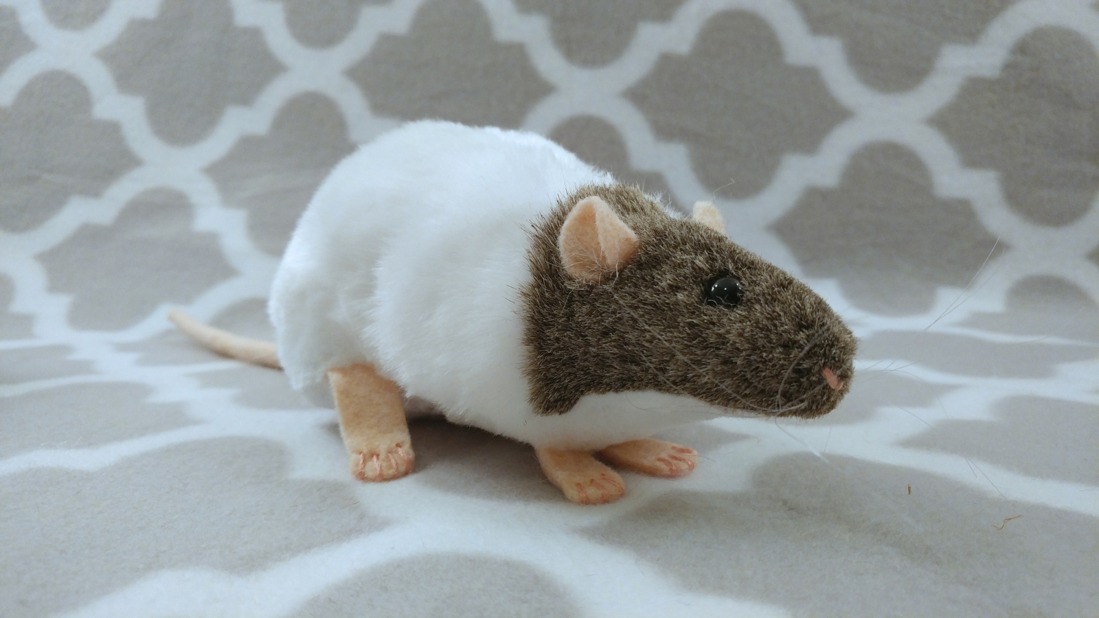 Agouti Grey Capped Rat Plushie | Citrine Mouse