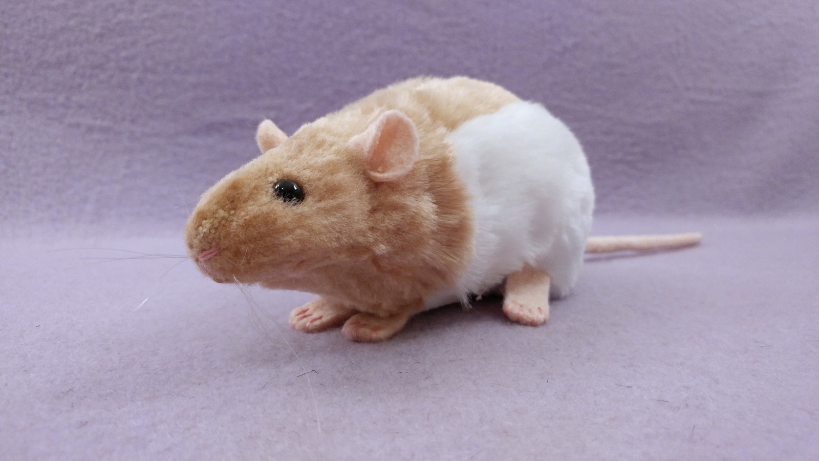 Beige Hooded Rat Plushie | Citrine Mouse