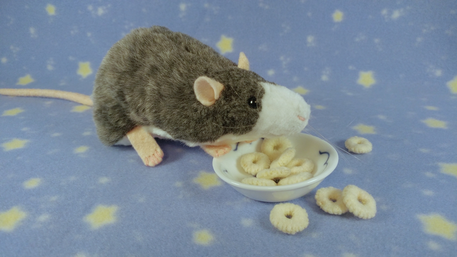 Blue Grey Blazed Rat Plushie | Citrine Mouse