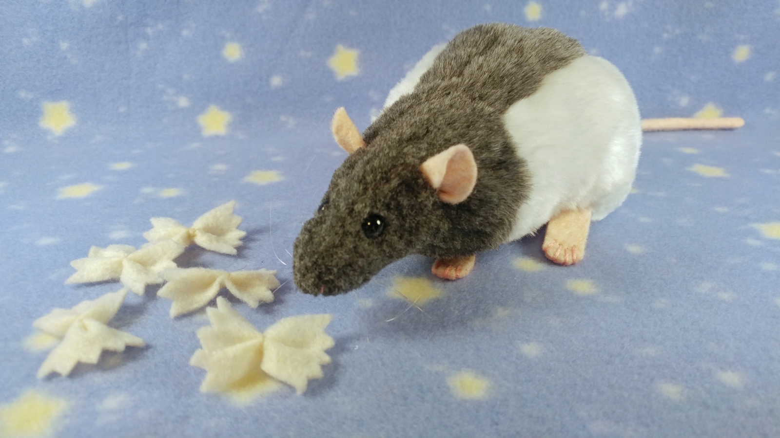Blue Grey Hooded Rat Plushie | Citrine Mouse