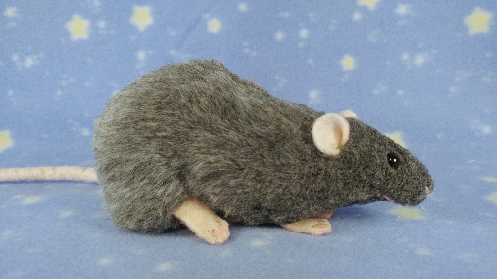 Blue Grey Berkshire Rat Plushie | Citrine Mouse