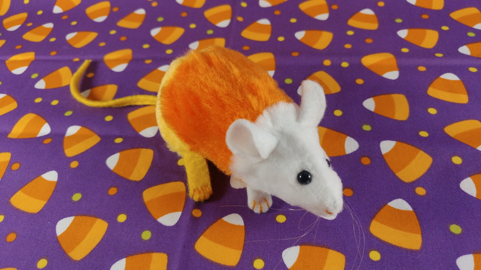 Candy Corn Mouse Plushie | Citrine Mouse