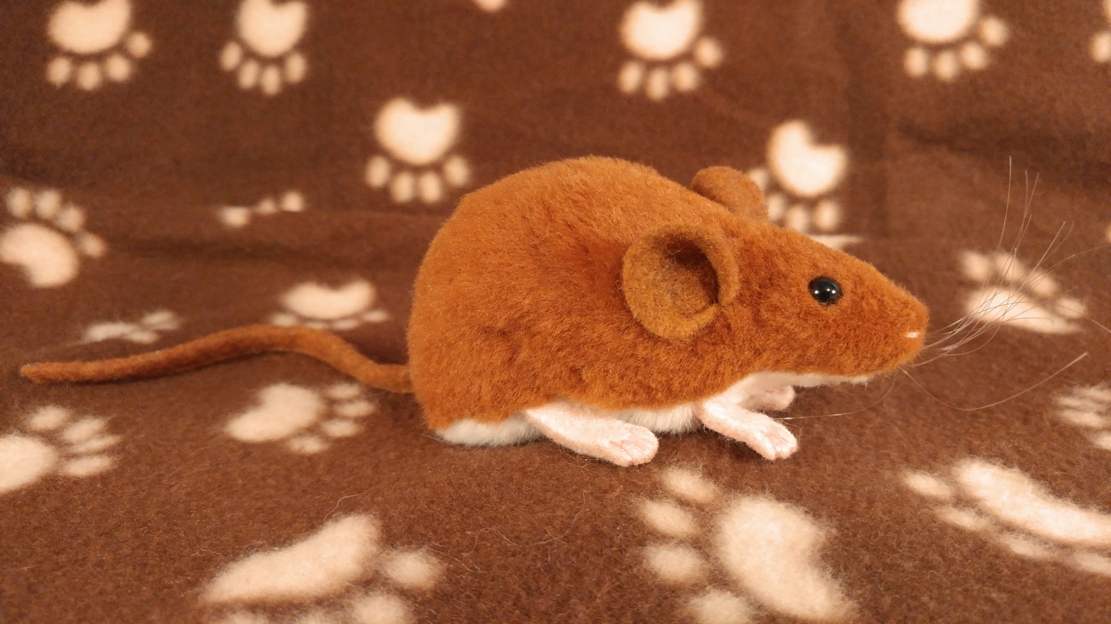 Ginger Mouse Plushie with White Belly | Citrine Mouse