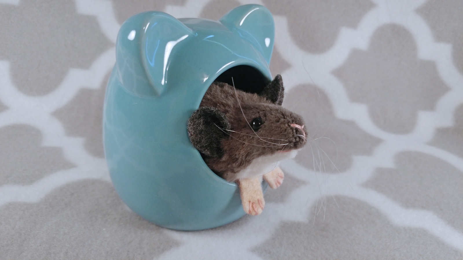 Grey Mouse Plushie with White Belly | Citrine Mouse