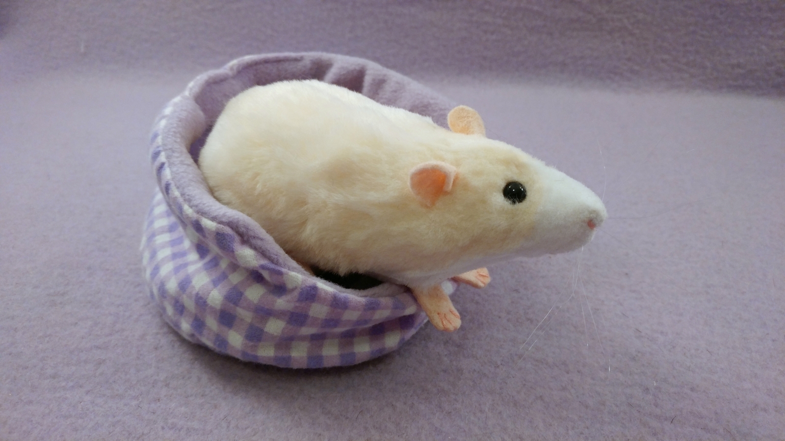 Ivory Blazed Rat Plushie | Citrine Mouse
