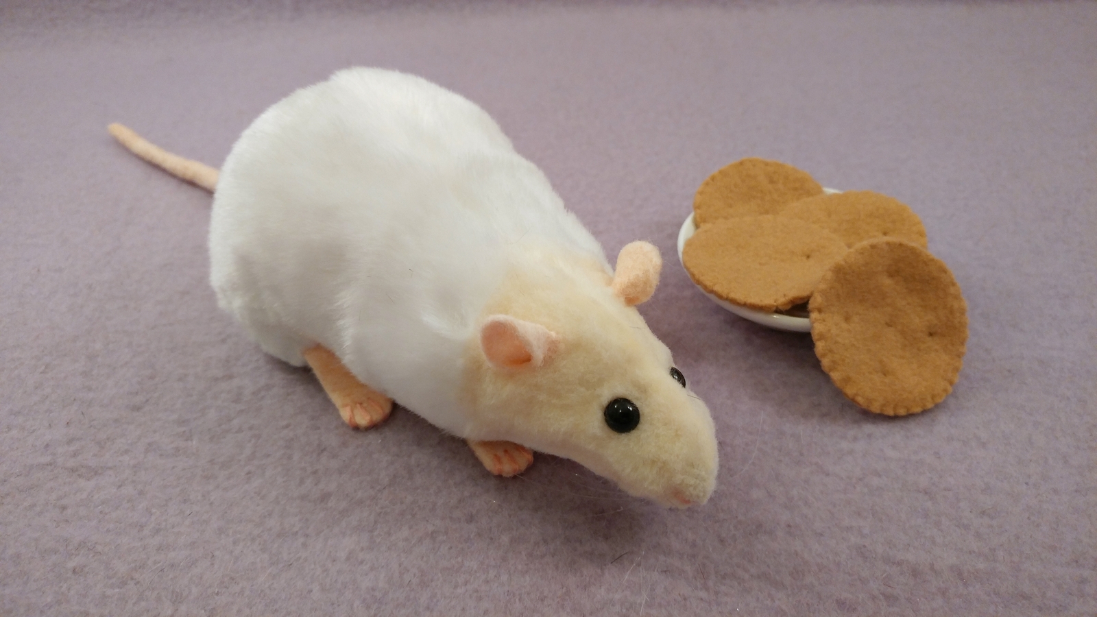 Ivory Capped Rat Plushie | Citrine Mouse