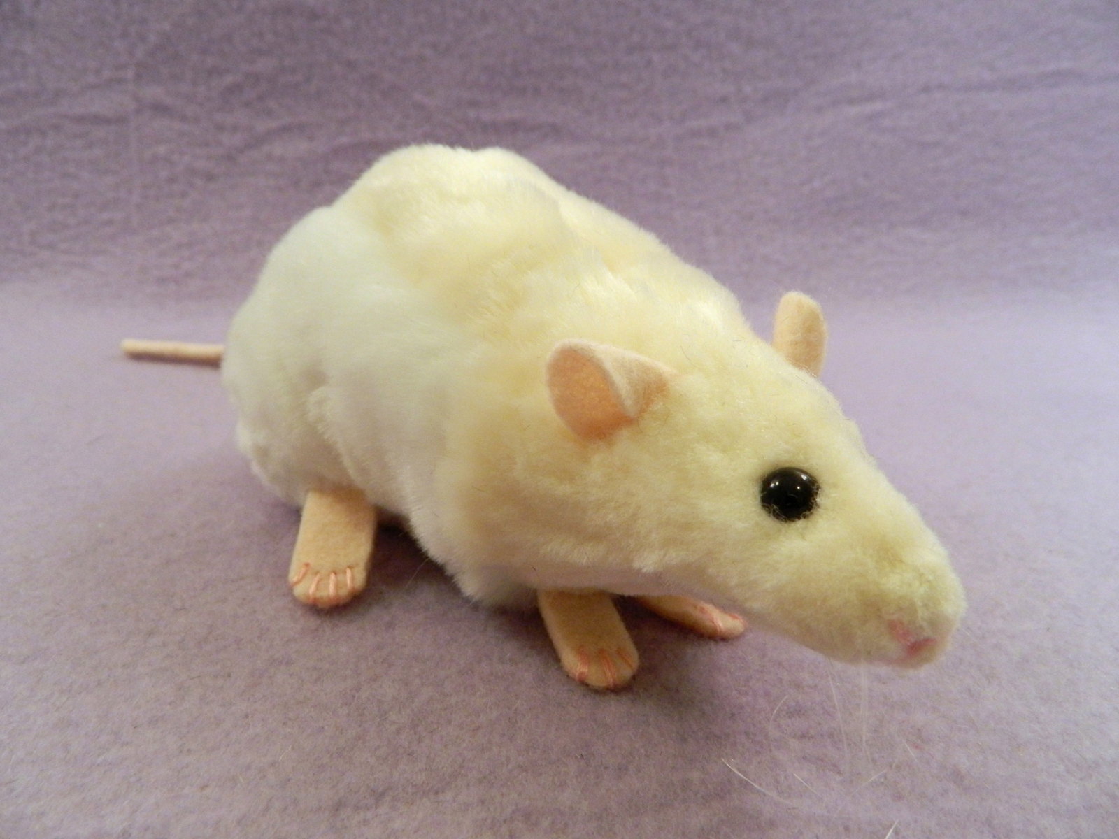 Ivory Hooded Rat Plushie | Citrine Mouse