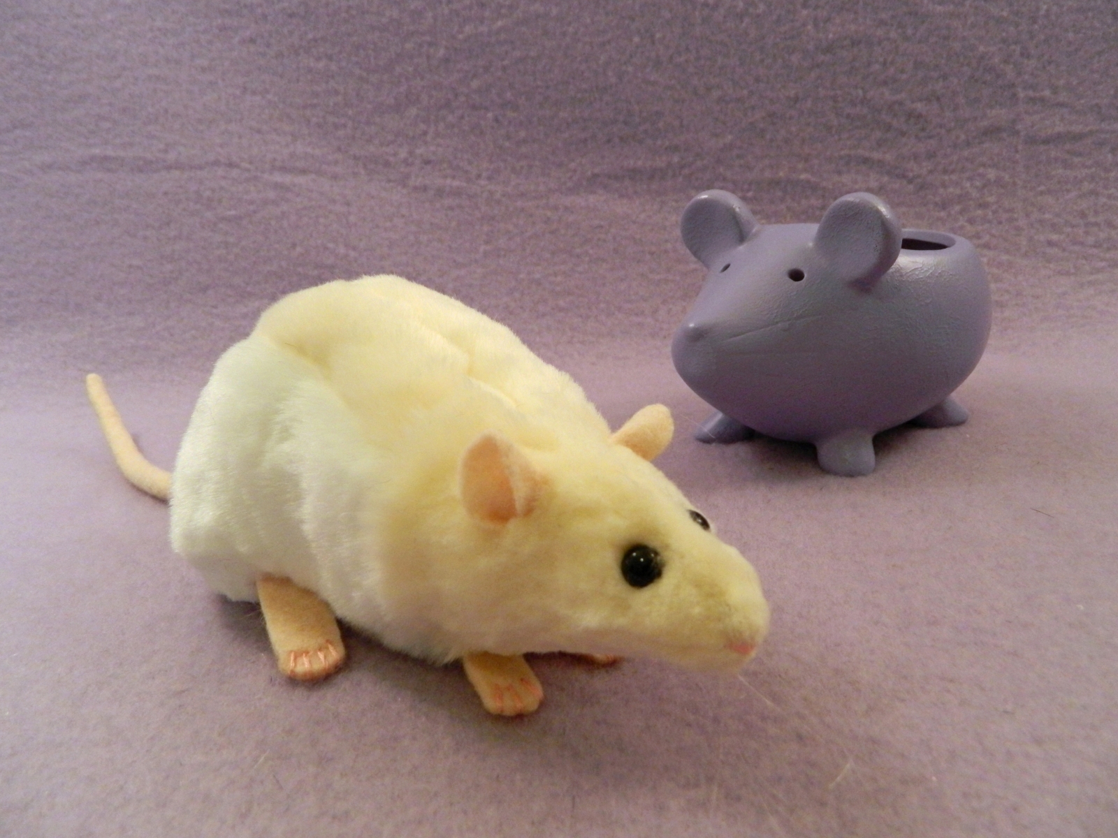 Ivory Hooded Rat Plushie | Citrine Mouse