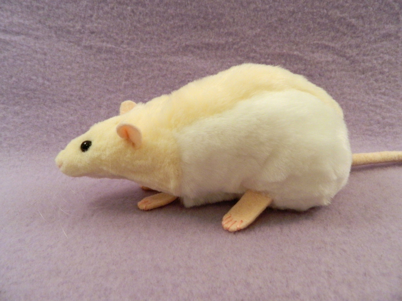 Ivory Hooded Rat Plushie | Citrine Mouse