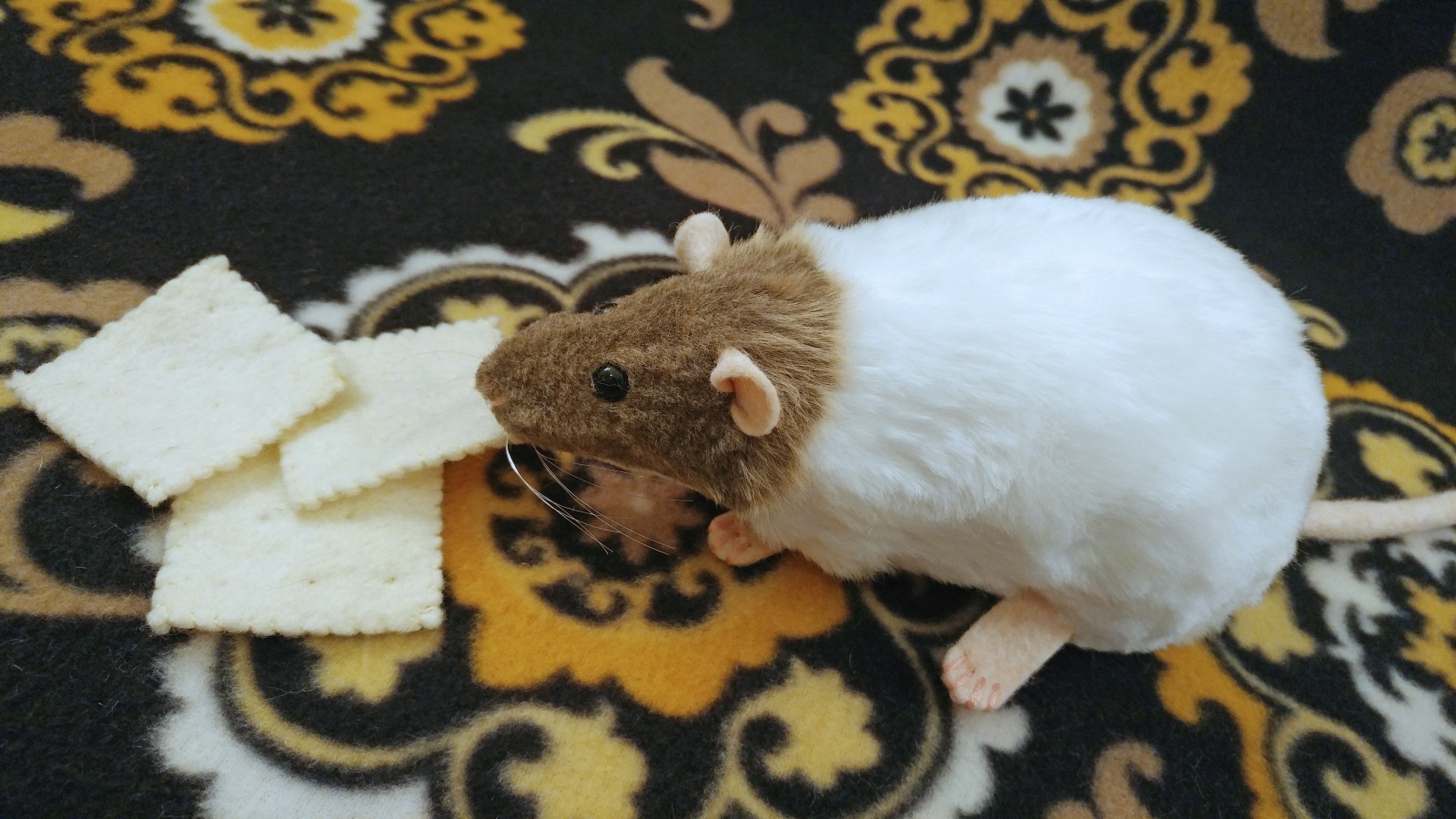 Light Brown Capped Rat Plushie | Citrine Mouse