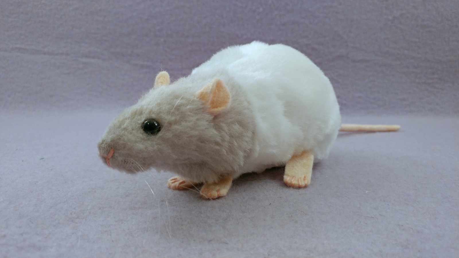 Light Grey Bareback Rat Plushie | Citrine Mouse