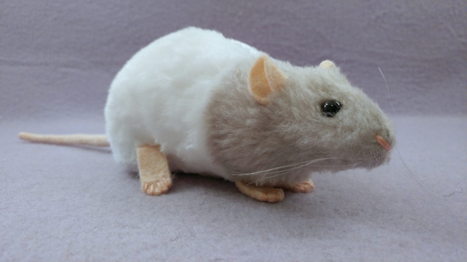 Light Grey Bareback Rat Plushie | Citrine Mouse