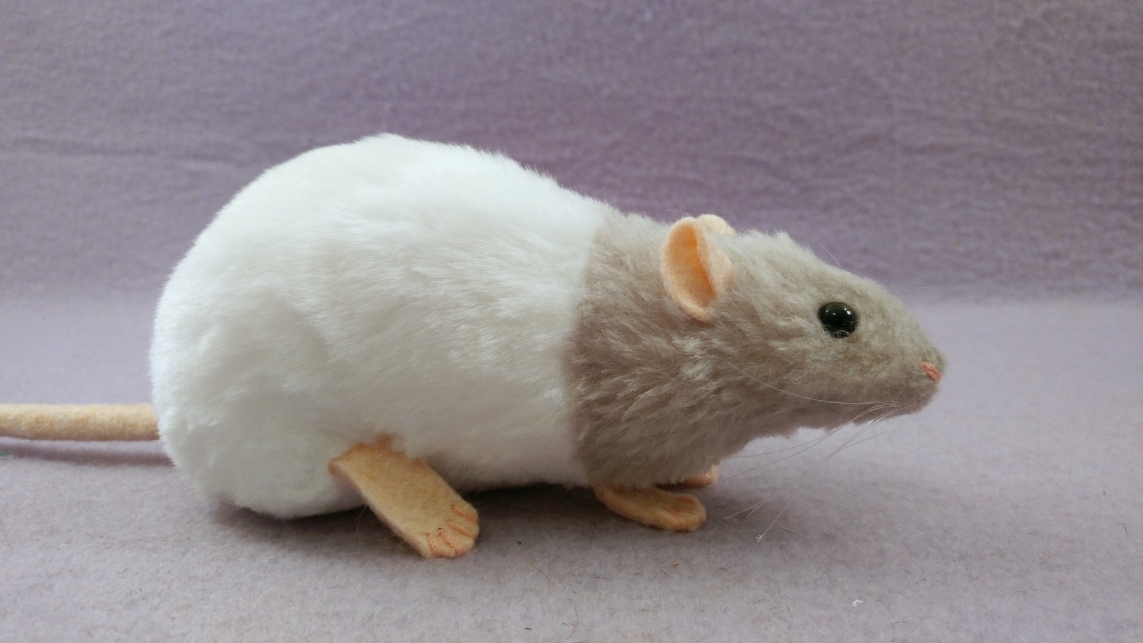 Light Grey Bareback Rat Plushie | Citrine Mouse