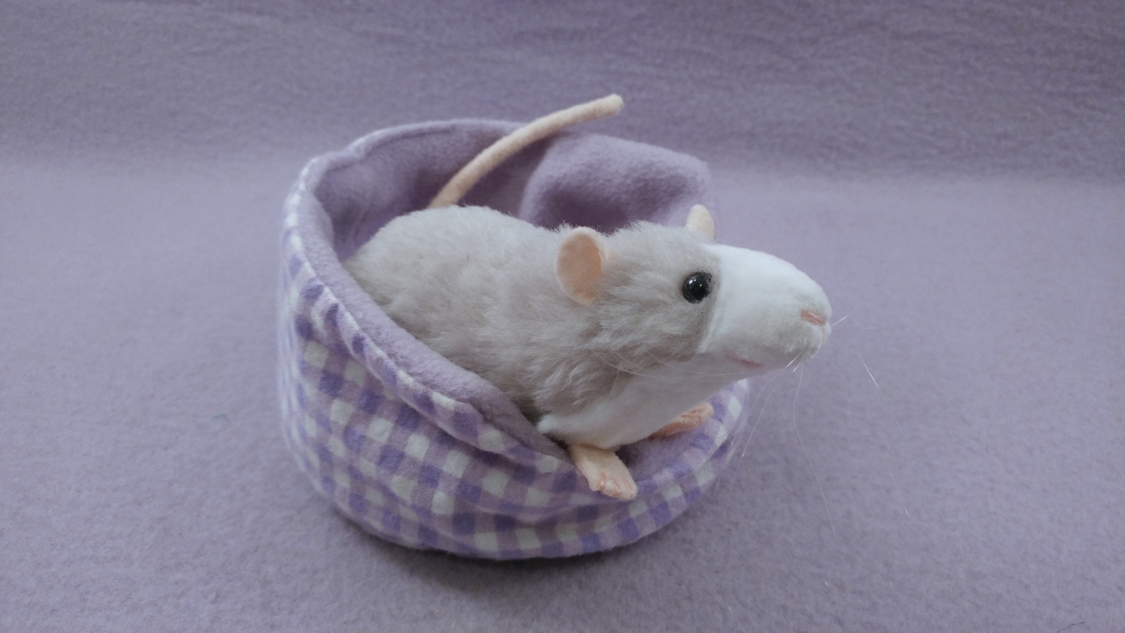 Light Grey Blazed Rat Plushie | Citrine Mouse
