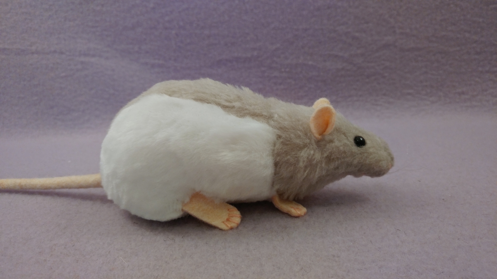 Light Grey Hooded Rat Plushie | Citrine Mouse