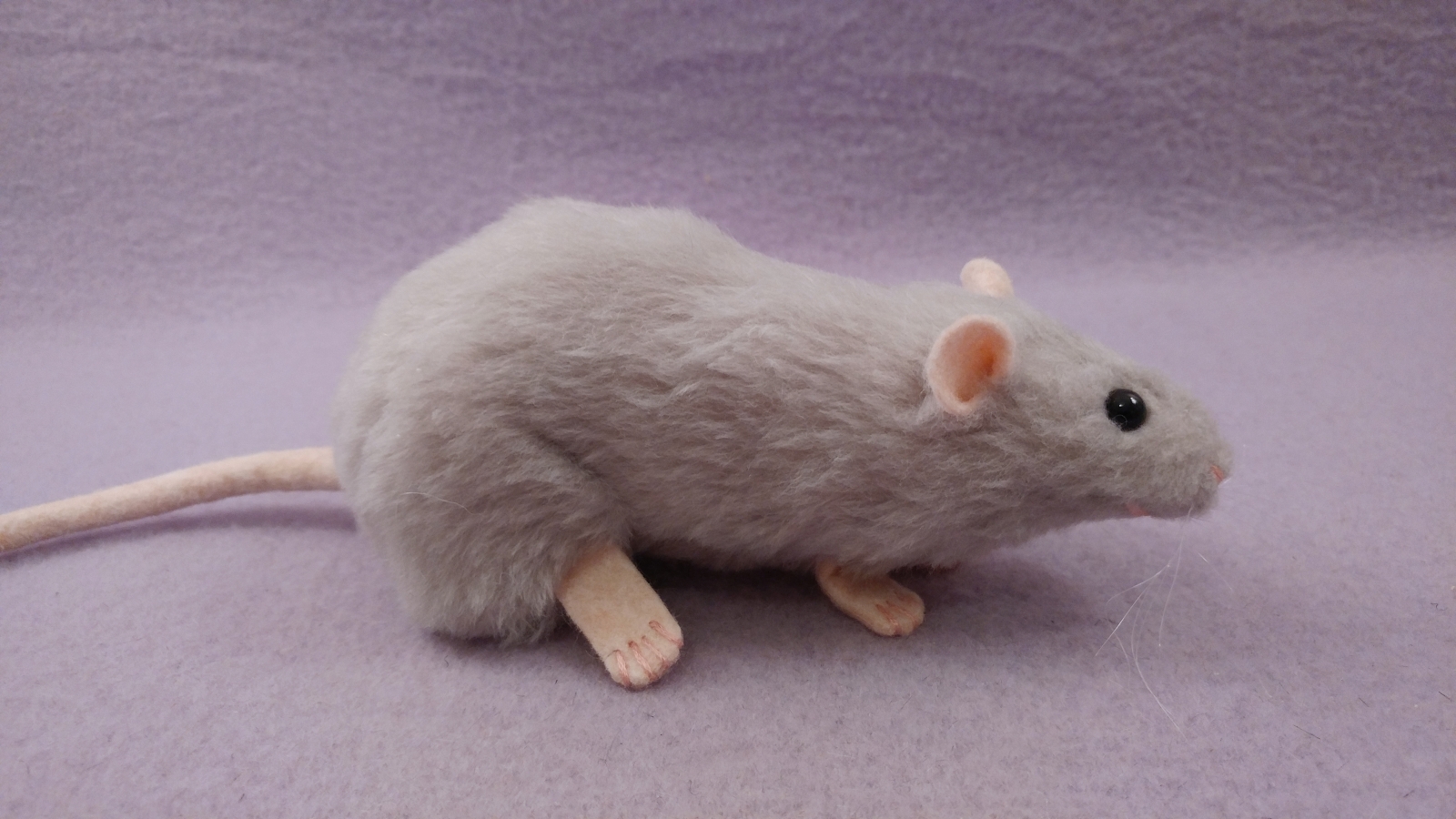 Light Grey Rat Plushie | Citrine Mouse