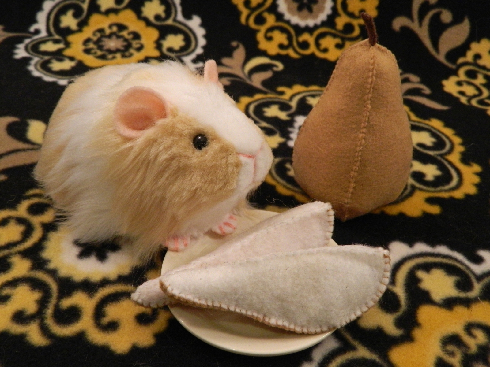 Little Buff Dutch Guinea Pig Plushie | Citrine Mouse