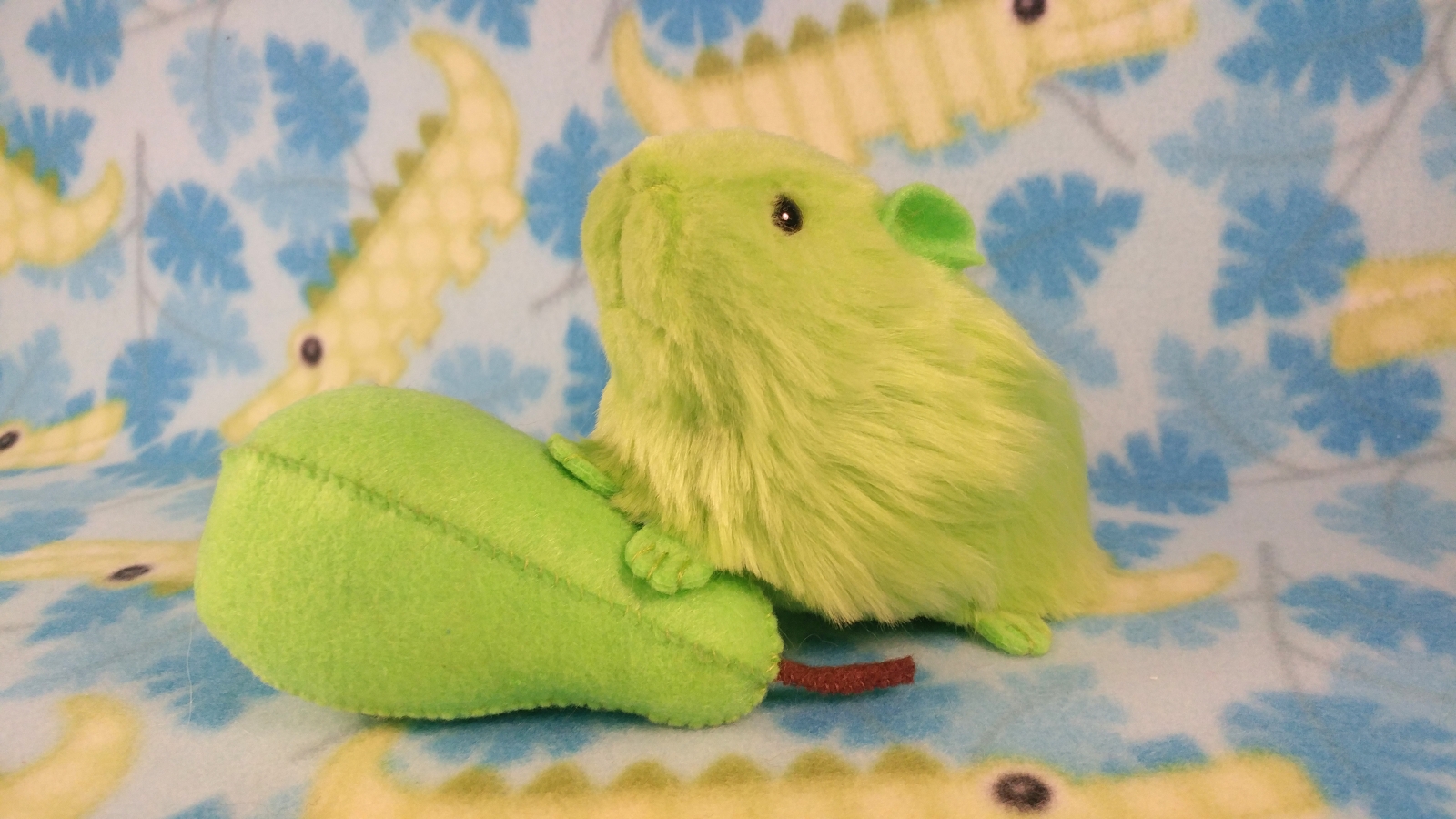 Fuzzy Hamsters With Green Hair