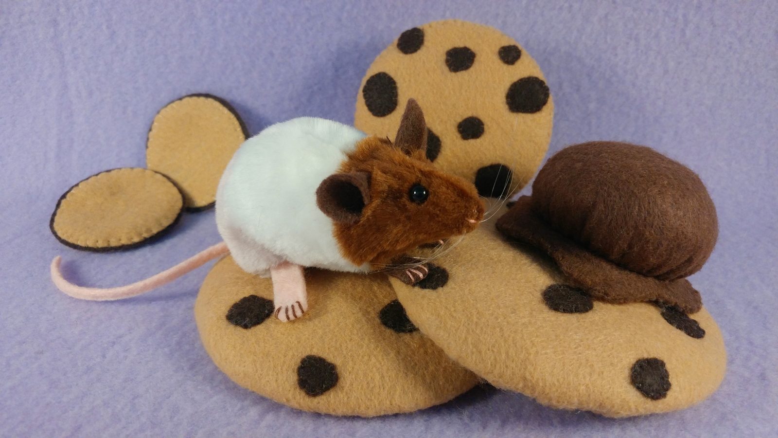 Neapolitan "Nea" Mouse Plushie | Citrine Mouse