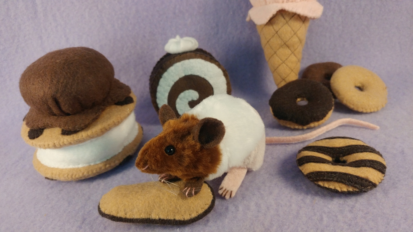 Neapolitan "Nea" Mouse Plushie | Citrine Mouse